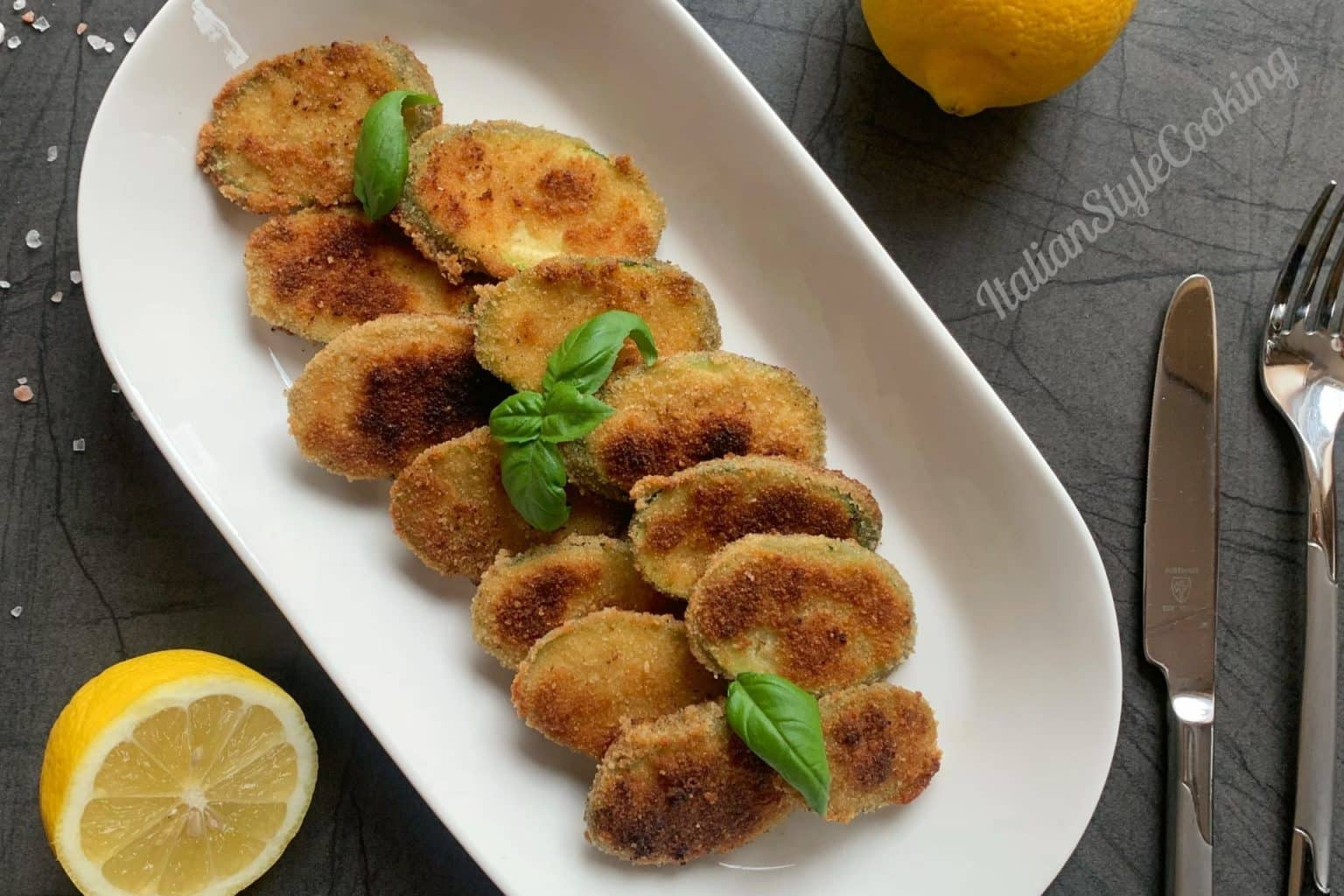 Panierte Auberginen - köstliches italienisches 30min Rezept