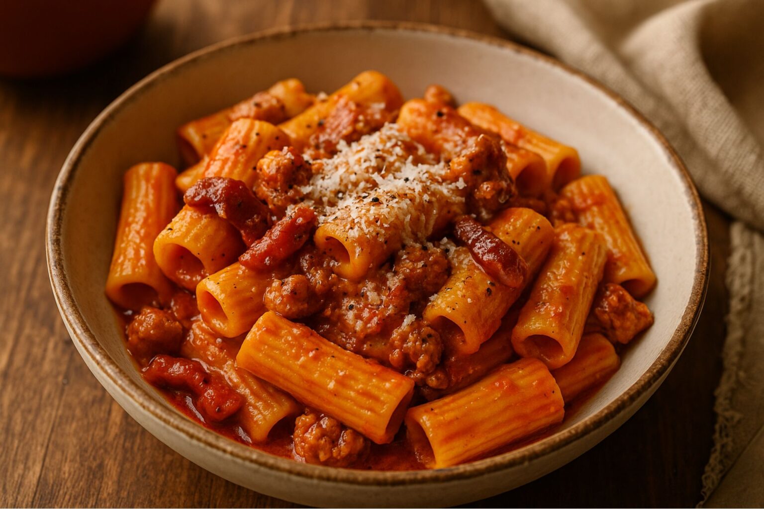 Pasta mit Ricotta und Zitrone - einfaches 20 Minuten Rezept